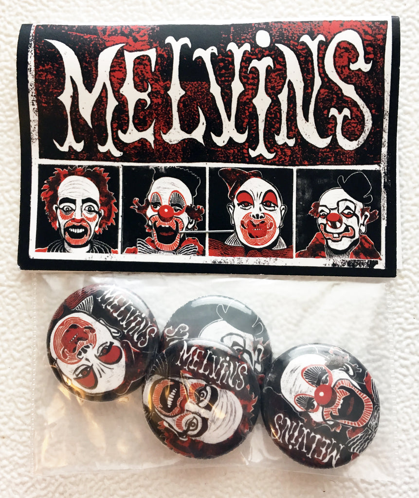 MELVINS: "9 Clowns of the Apocalypse" button/sticker/trading cards set ...